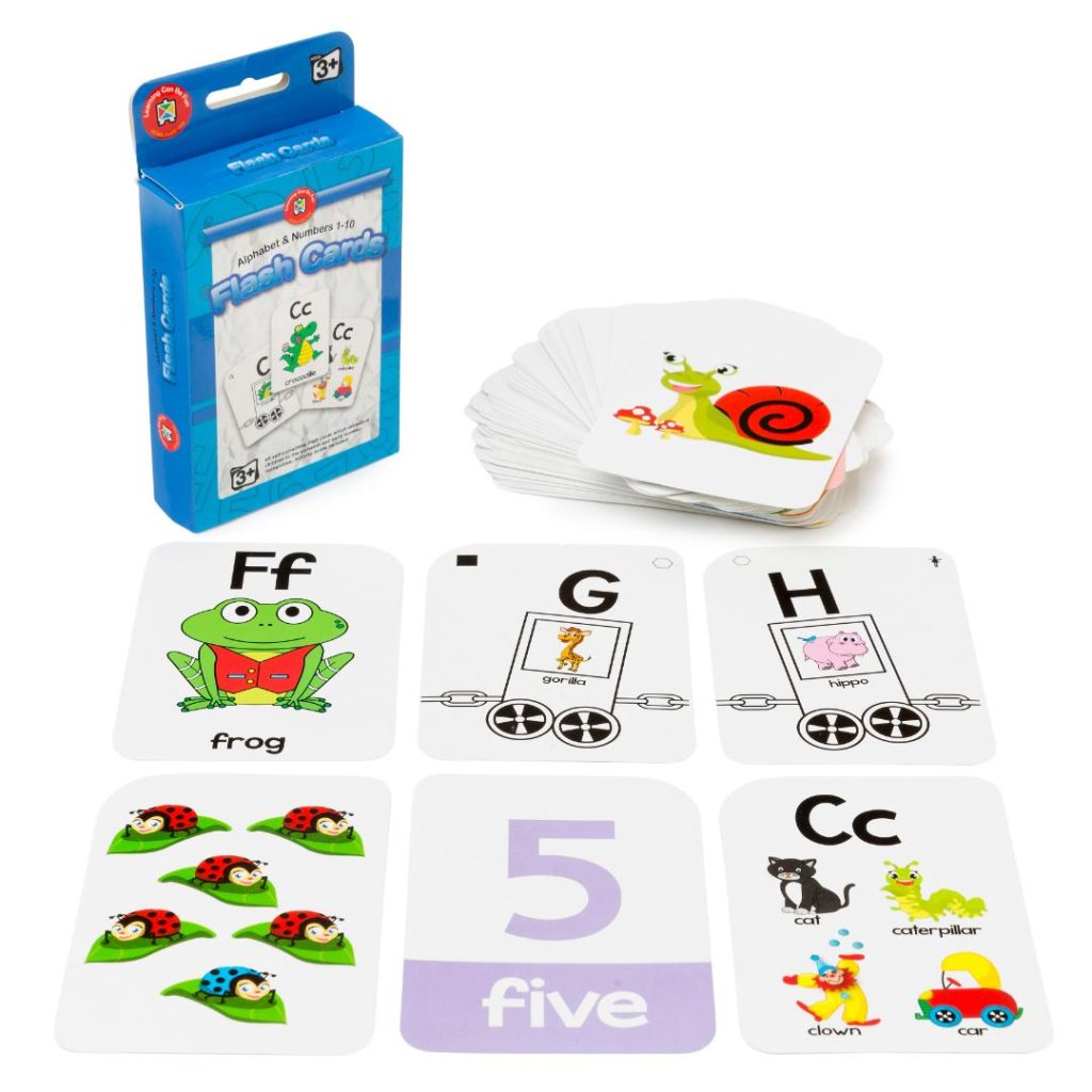 Alphabet & Numbers 1-10 Flashcards - Step4