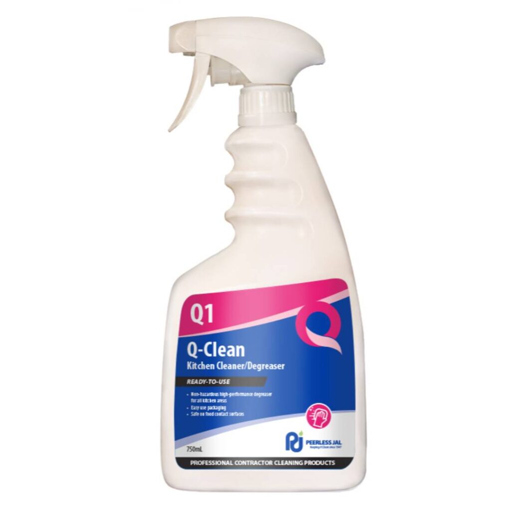 Q-Clean Kitchen Cleaner/Degreaser RTU (750mL) - Step4