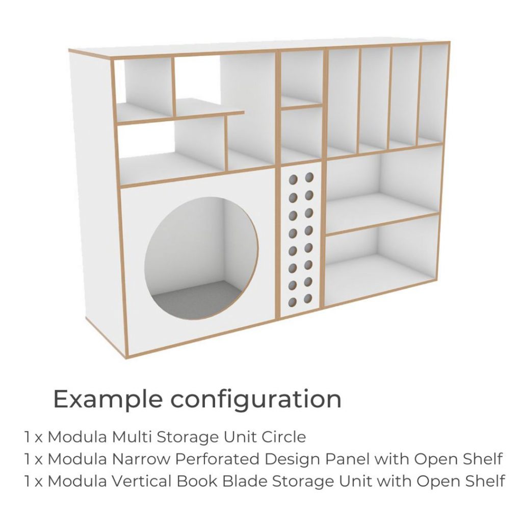 Modula Multi Storage Unit Circle - Australian Made Educational Furniture