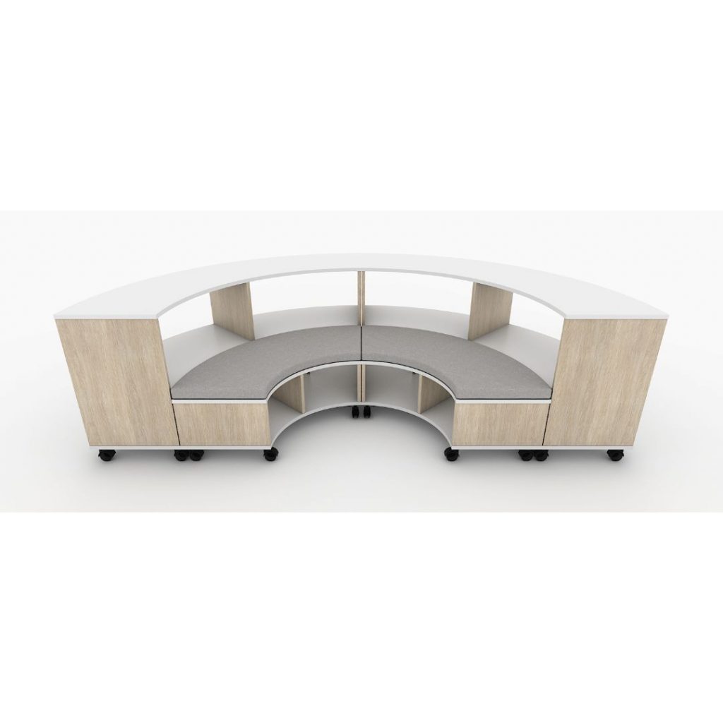 FlexaDesign Curved Interior Ottoman Bench - Step4