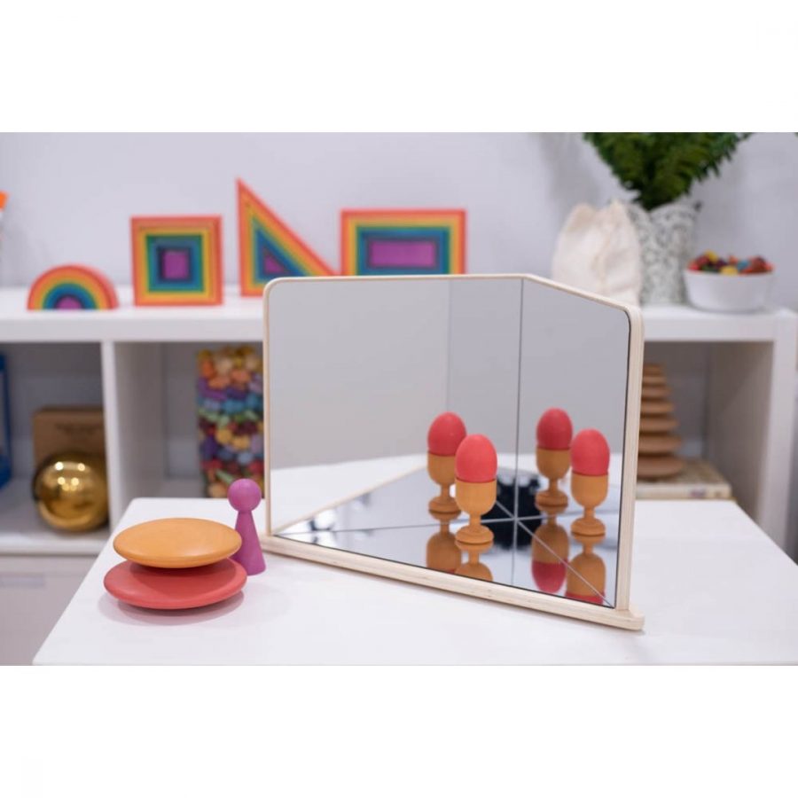 Wooden 4-Way Mirror - Step4