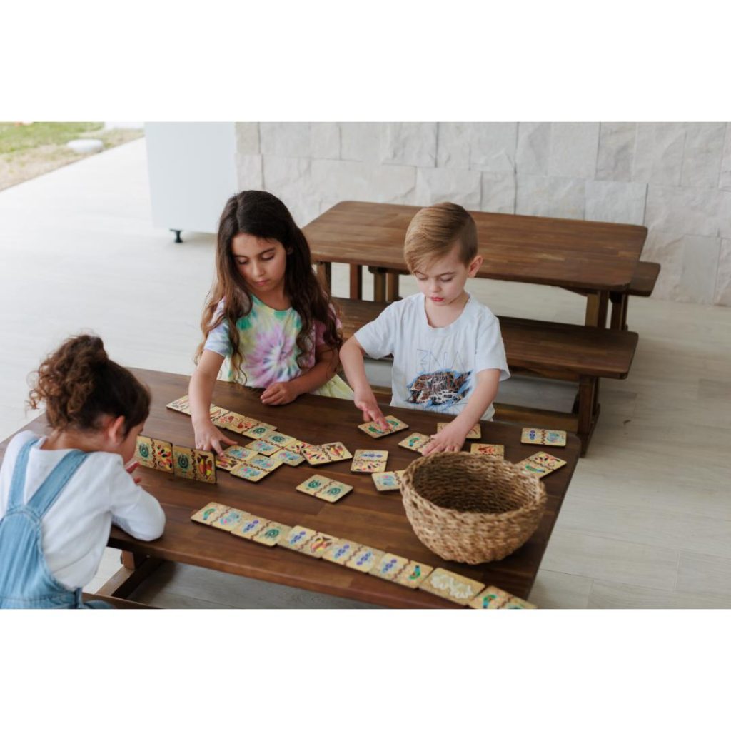 Treewood Table & Bench Set 120x60 50H - Step4