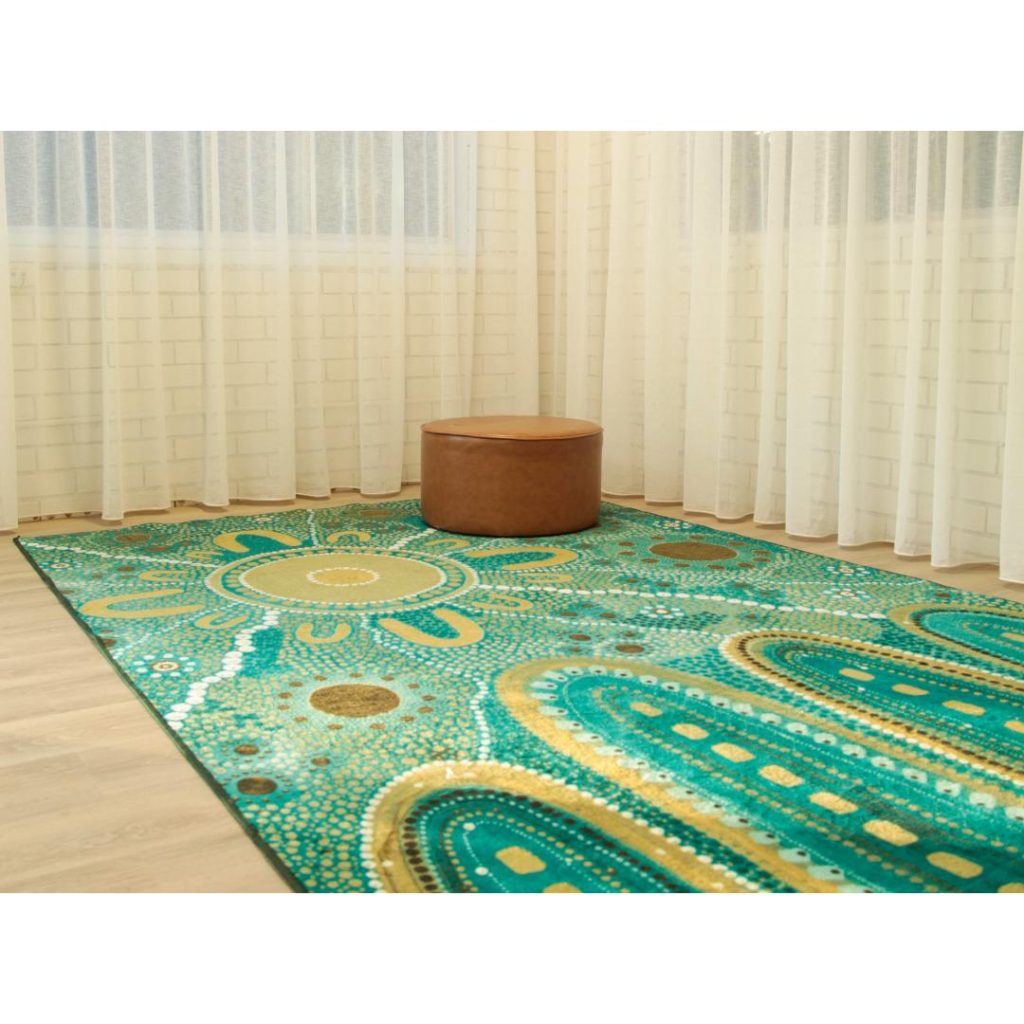 Indigenous 'Meaningful Connection' Rug - 2x3m - Step4