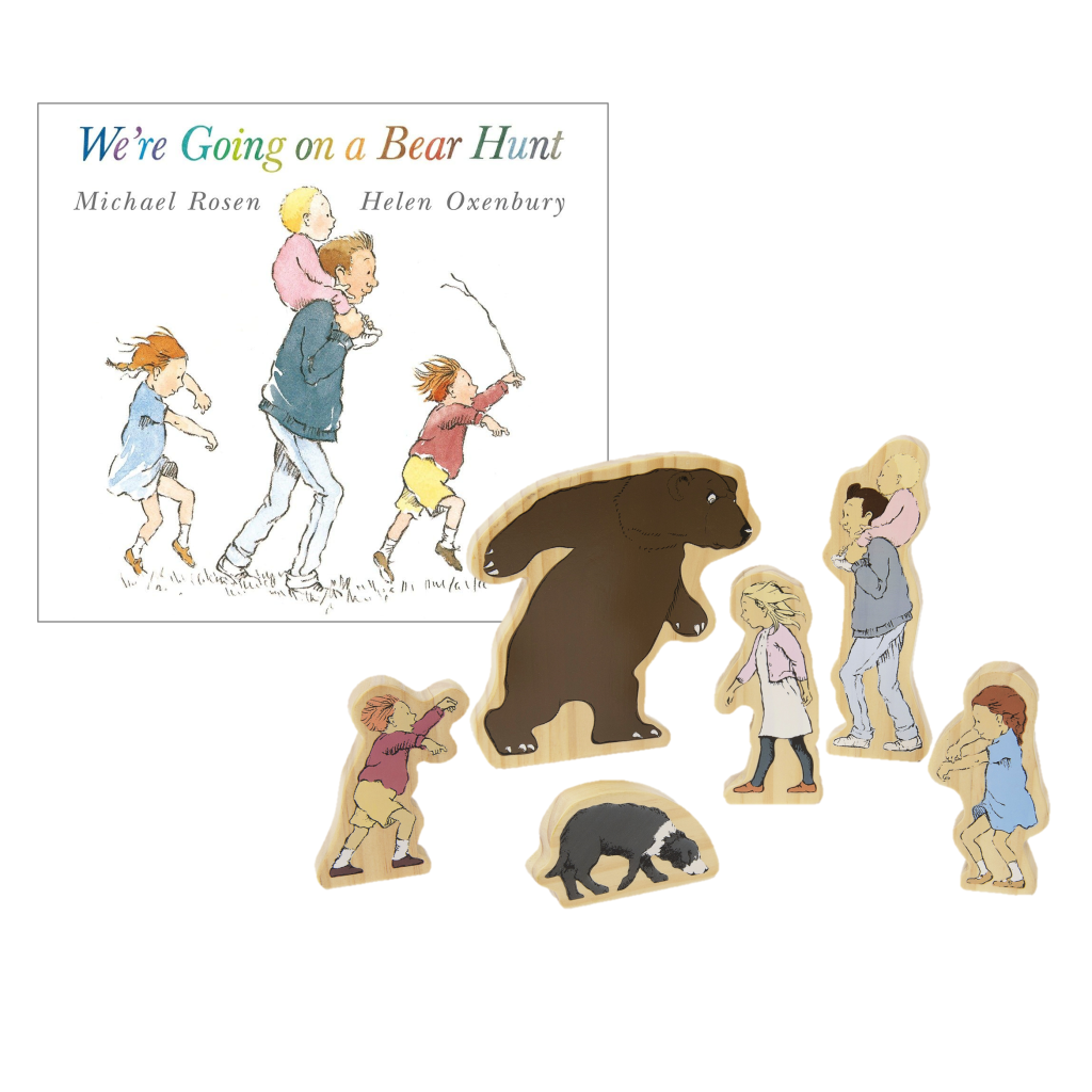 We're Going on a Bear Hunt Book and Wooden Characters Set - Step4
