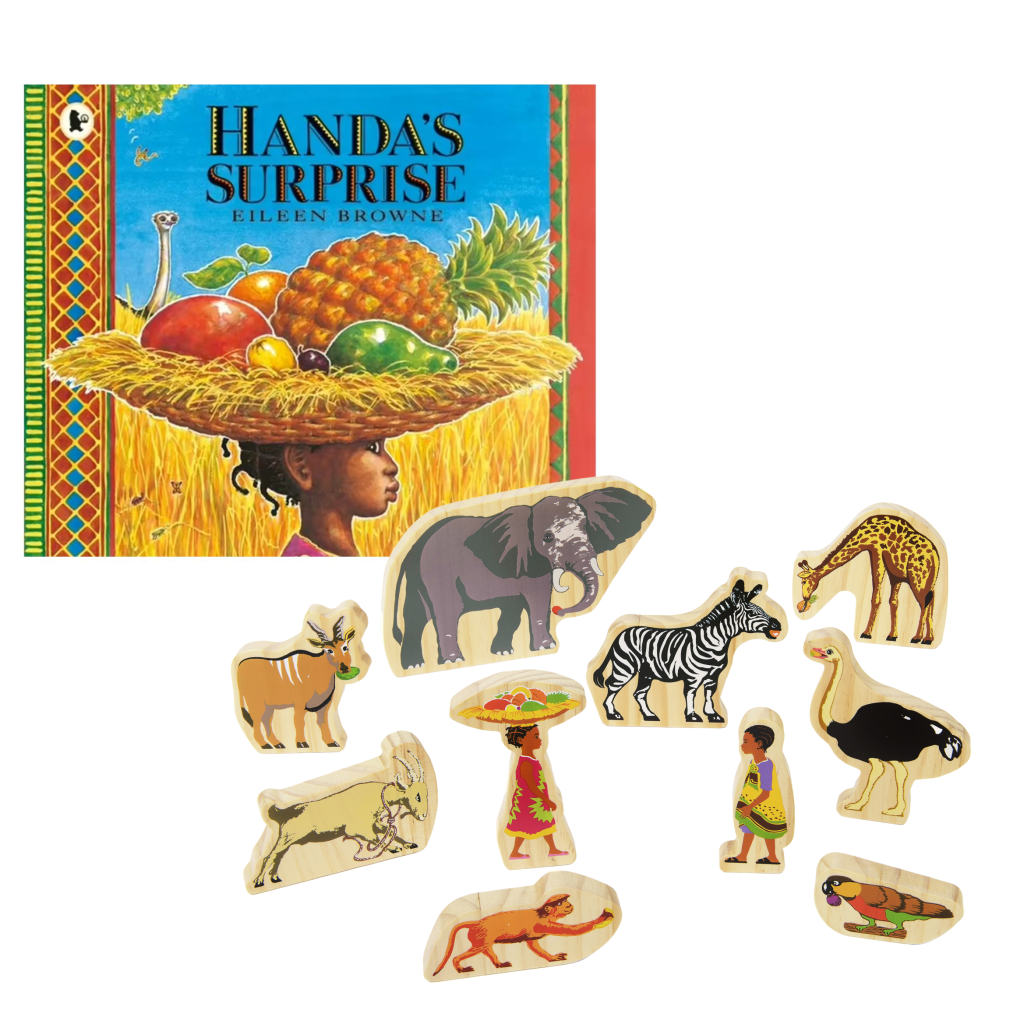 Handa's Surprise Book and Wooden Character Set - Step4